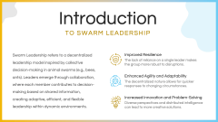 Swarm Leadership PowerPoint and Google Slides Template - PPT Slides