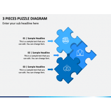 Free 3 Pieces Circular Puzzle PowerPoint Template - PPT Slides