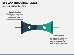Two Way Horizontal Funnel for PowerPoint and Google Slides - PPT Slides