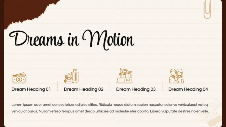 Free - Diary Theme for PowerPoint and Google Slides - PPT Slides