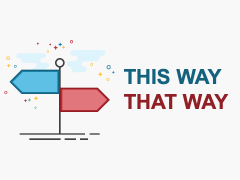 This Way That Way PowerPoint Template and Google Slides Theme