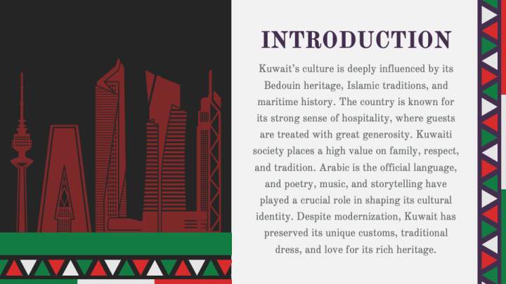 Free - Culture of Kuwait PowerPoint and Google Slides Template - PPT Slides