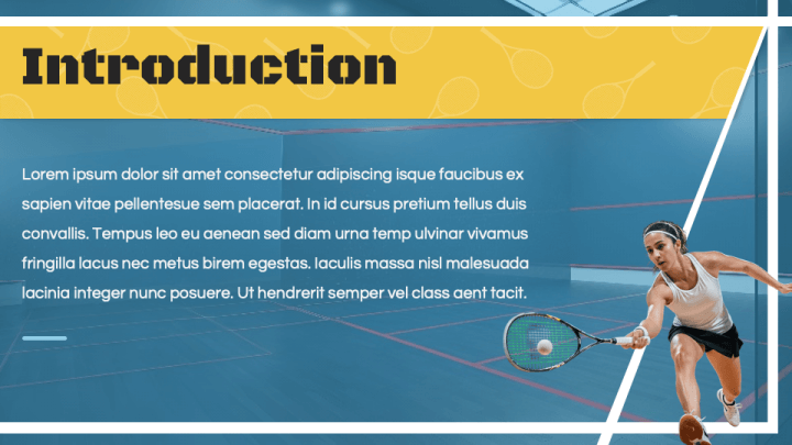 Free - Squash Theme for PowerPoint and Google Slides - PPT Slides