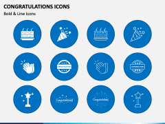 Congratulations Icons for PowerPoint and Google Slides - PPT Slides