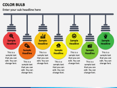 Color Bulb PowerPoint and Google Slides Template - PPT Slides