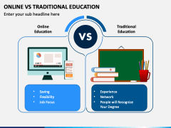 Online Vs Traditional Education PowerPoint and Google Slides Template ...