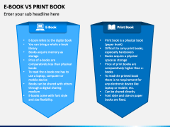 E-Book Vs Print Book PowerPoint and Google Slides Template - PPT Slides