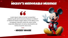 Free - Mickey Mouse Theme for PowerPoint and Google Slides - PPT Slides