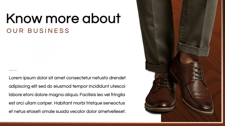 Shoe Business Pitch Deck PowerPoint and Google Slides Template - PPT Slides