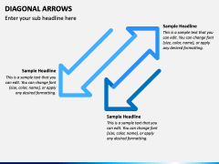 Diagonal Arrows for PowerPoint and Google Slides - PPT Slides
