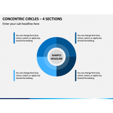 4 Concentric Circles PowerPoint Presentation Slides - PPT Template