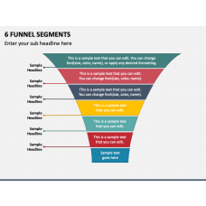 6 Stages Funnel PowerPoint Template - PPT Slides