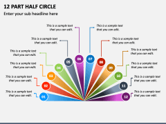 12 Part Half Circle for PowerPoint and Google Slides - PPT Slides