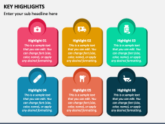 Key Highlights PowerPoint and Google Slides Template - PPT Slides