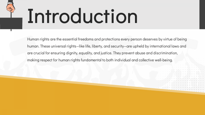 Human Rights Workshop for PowerPoint and Google Slides - PPT Slides