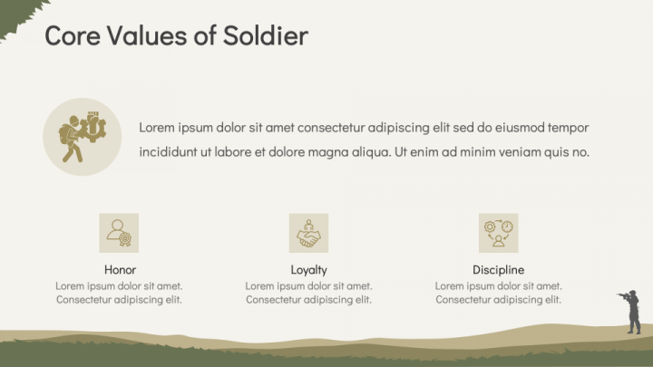Free - Army Background Theme for PowerPoint and Google Slides - PPT Slides