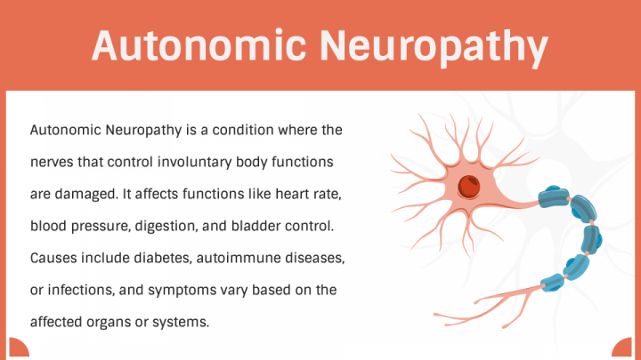 Autonomic Neuropathy PowerPoint and Google Slides Template - PPT Slides