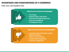 Advantages and Disadvantages of E-Commerce PowerPoint and Google Slides Template