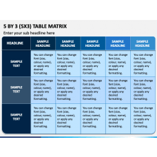 5x2 Table Matrix PowerPoint Template and Google Slides Theme