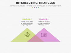 Intersecting Triangles PowerPoint and Google Slides Template - PPT Slides