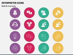 Interpreter Icons for PowerPoint and Google Slides - PPT Slides