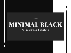Minimal Black Presentation for PowerPoint and Google Slides - PPT Slides