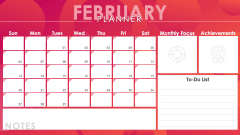 February Planner PowerPoint and Google Slides Template - PPT Slides