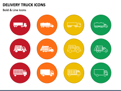Delivery Truck Icons for PowerPoint and Google Slides - PPT Slides