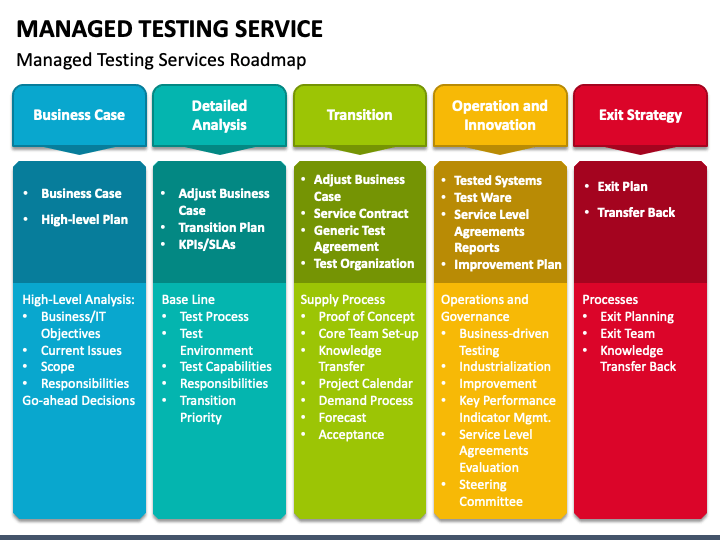 Managed Testing Service PowerPoint and Google Slides Template - PPT Slides