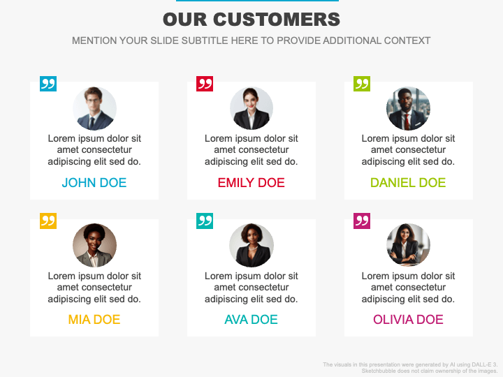 Our Customers PowerPoint and Google Slides Template - PPT Slides