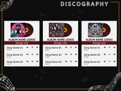 Free - Musician Portfolio PowerPoint Template and Google Slides Theme