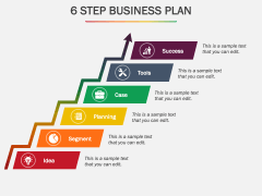 6 Step Business Plan PowerPoint and Google Slides Template - PPT Slides