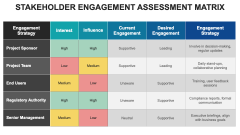 Stakeholder Engagement Assessment Matrix PowerPoint and Google Slides ...