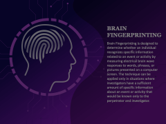 Brain Fingerprinting PowerPoint Template - PPT Slides