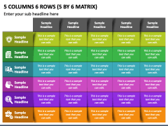 5 Columns 6 Rows PowerPoint Template - PPT Slides