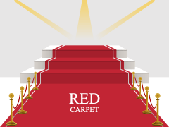Red Carpet for PowerPoint and Google Slides - PPT Slides
