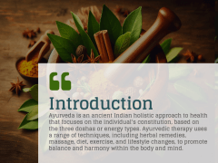 Free - Ayurveda Presentation Theme for PowerPoint and Google Slides - PPT Slides