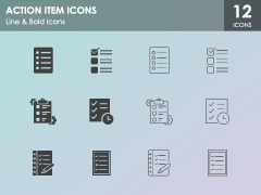 Action Item Icons for PowerPoint and Google Slides - PPT Slides