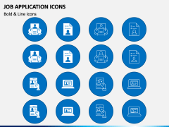 Job Application Icons for PowerPoint and Google Slides - PPT Slides