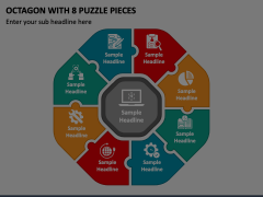 Free Octagon with 8 Puzzle Pieces for PowerPoint and Google Slides