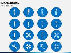 Spanner Icons for PowerPoint and Google Slides - PPT Slides
