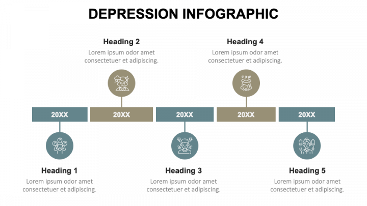 Depression Infographics for PowerPoint and Google Slides - PPT Slides