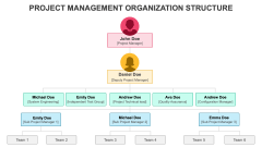 Project Management Organization Structure for PowerPoint and Google ...