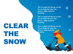Free - Falling Snow Presentation Theme for PowerPoint and Google Slides