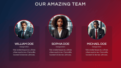 Blue Red Presentation for PowerPoint and Google Slides - PPT Slides