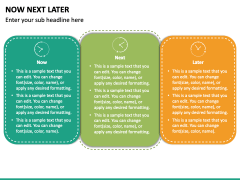 Now Next Later PowerPoint and Google Slides Template - PPT Slides