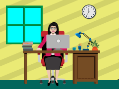 Boss with Documents Illustration for PowerPoint and Google Slides - PPT ...