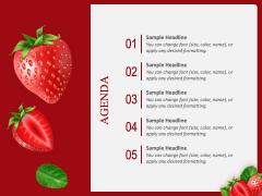 Free - National Strawberry Day PowerPoint Template and Google Slides Theme