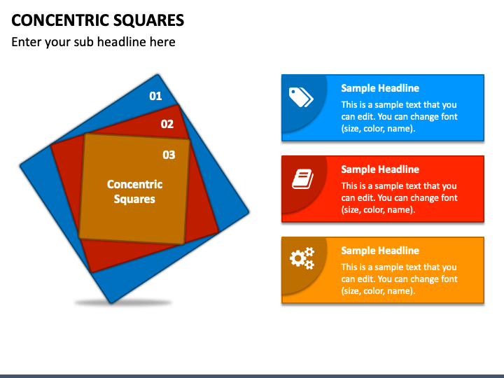 Concentric Squares for PowerPoint and Google Slides - PPT Slides