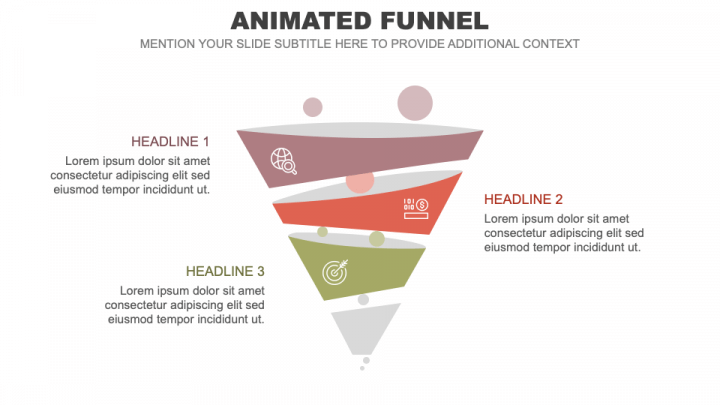 Animated Funnel for PowerPoint and Google Slides - PPT Slides